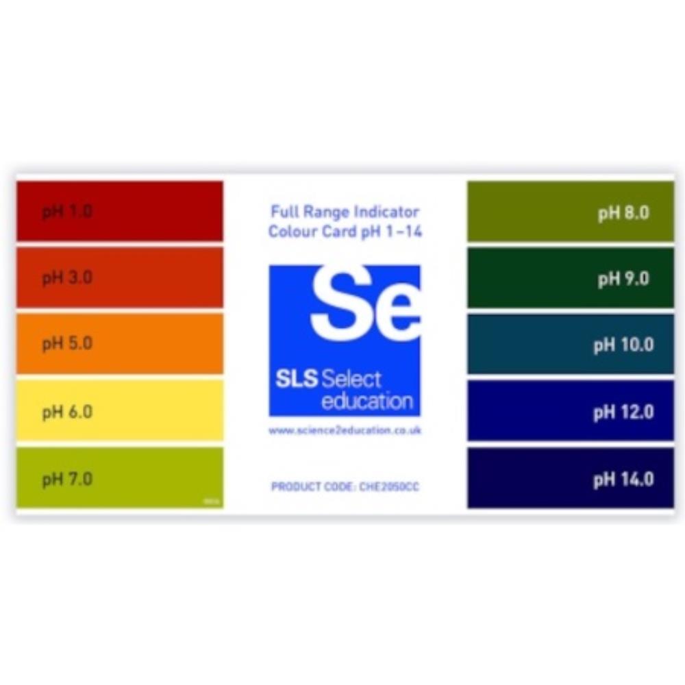 Universal pH Indicator Cards ( | CHE2050CC | SELECT EDUCATION | SE