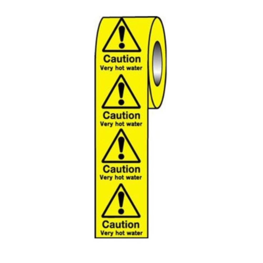 Caution Very Hot Water Labels | LR23S | SIGNS AND LABELS | SE