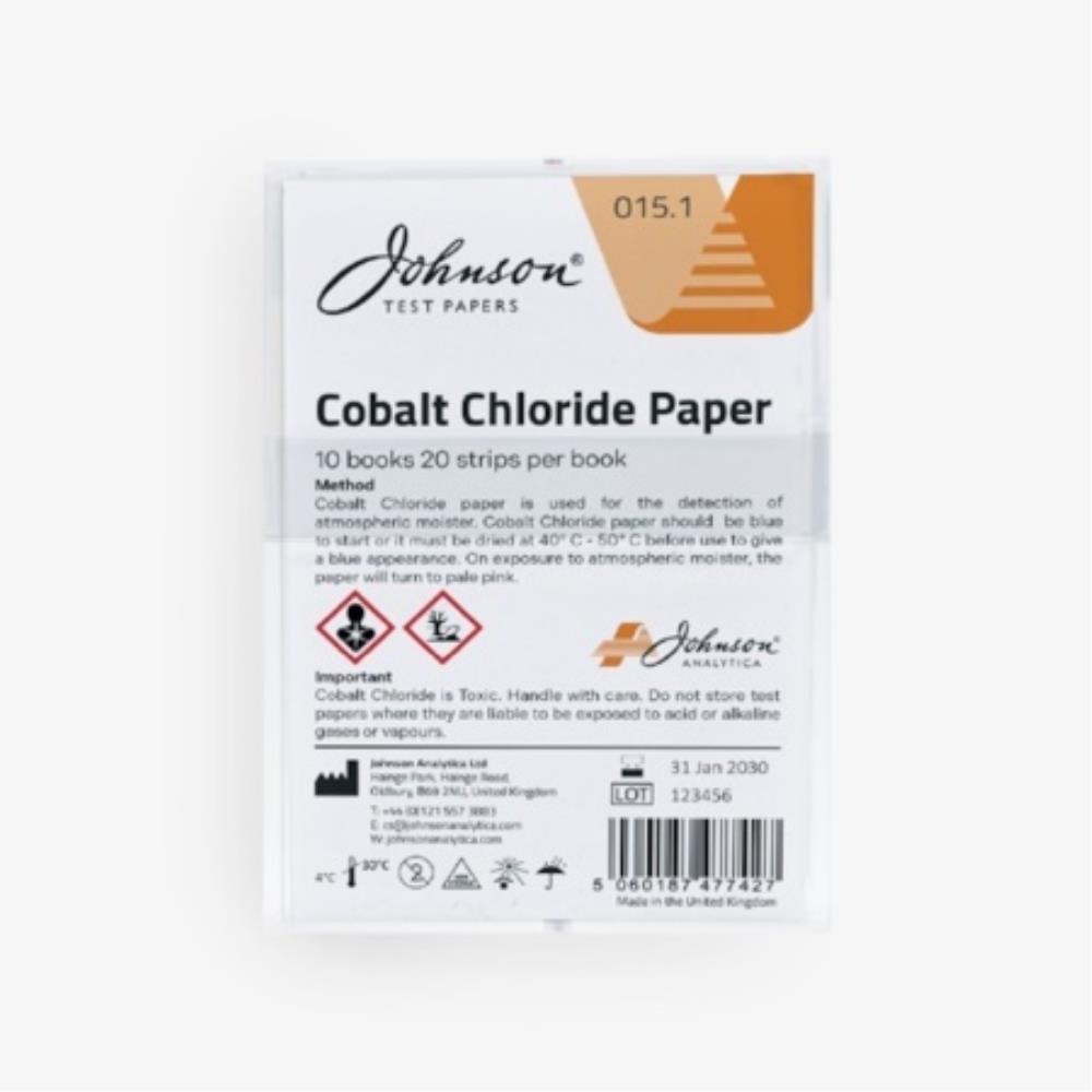 Johnson Cobalt Chloride Paper | PAP1158 | JOHNSON TEST PAPERS | SE