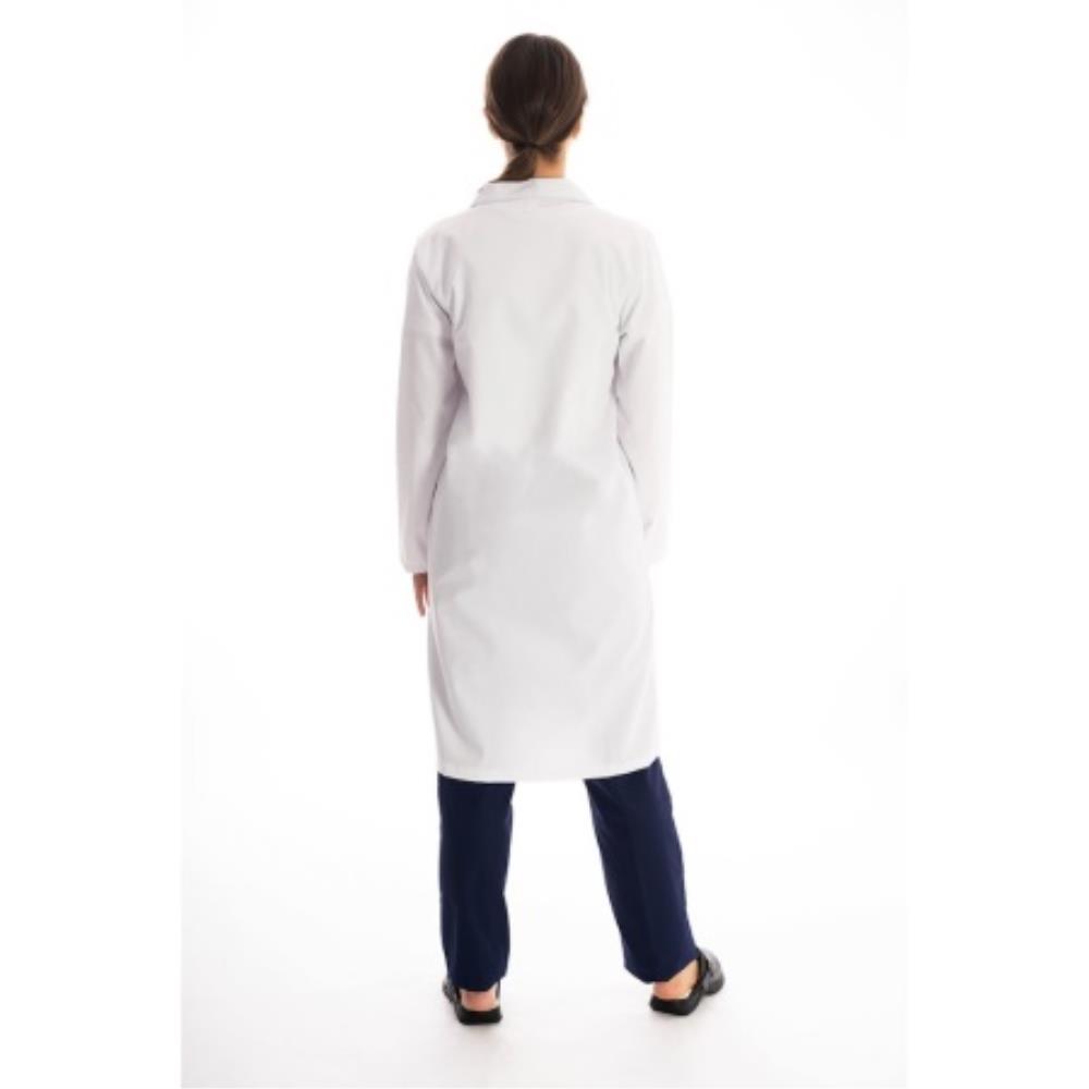 V-Neck Polycotton Lab Coat - F | SAF0076 | WORK IN STYLE | SE