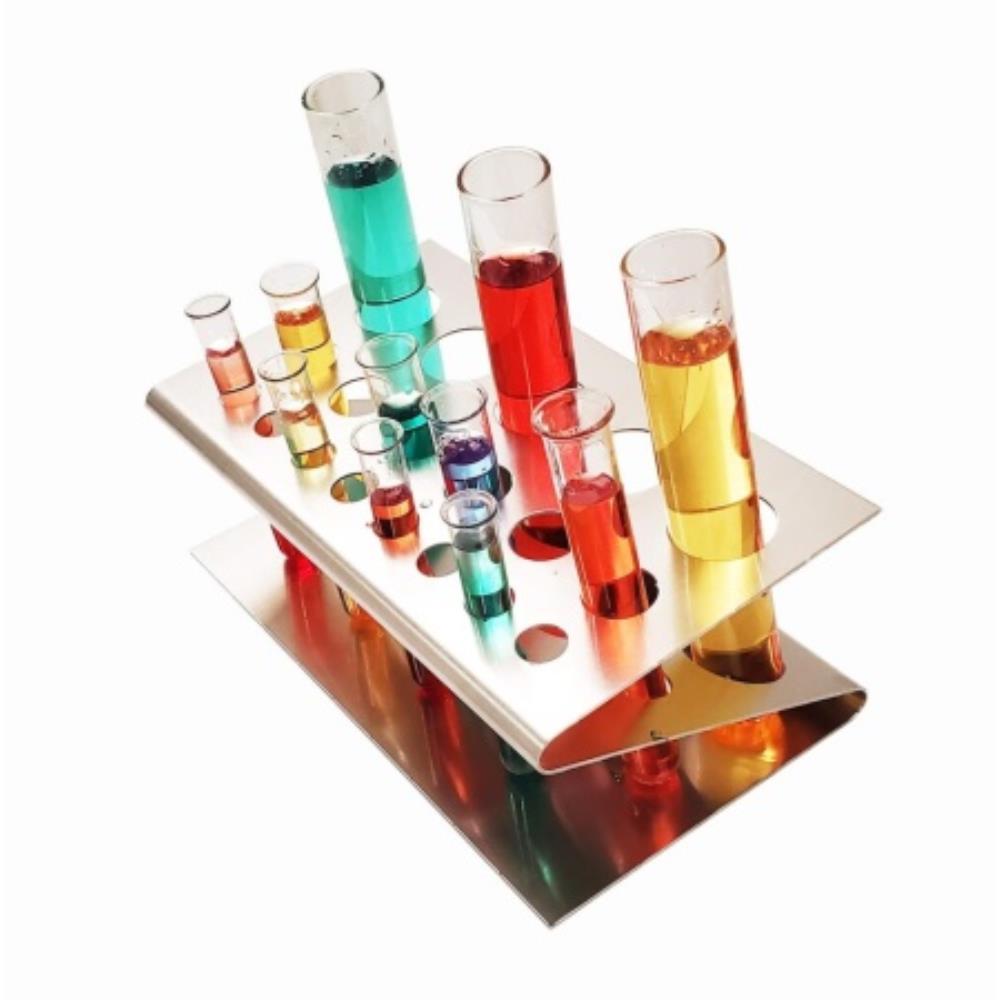 Z Shape Test Tube Rack for 8x | STA1700P | NICKEL ELECTRO | SE